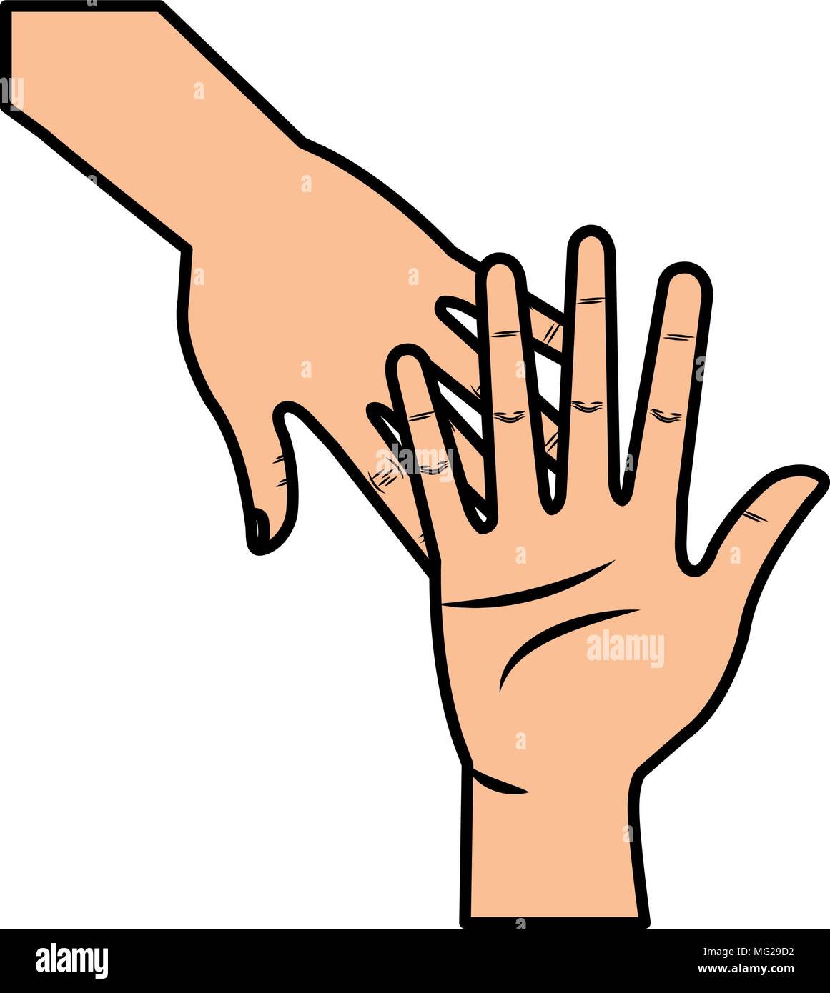 hands human touching icon Stock Vector Image & Art - Alamy