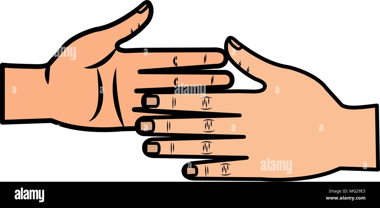 hands human touching icon Stock Vector Image & Art - Alamy
