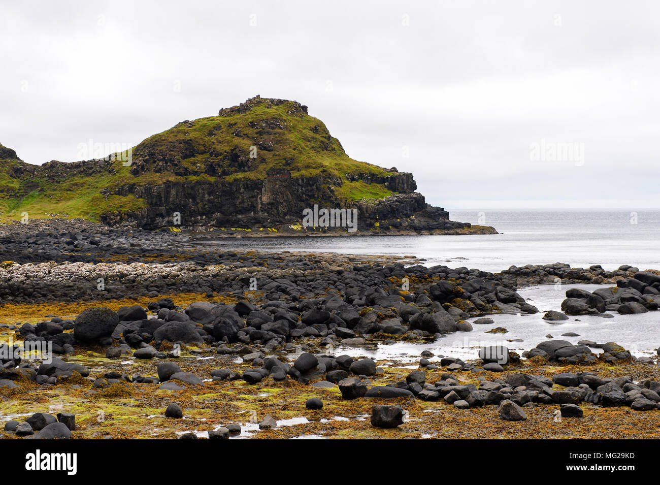 Spectacular view of the Giant's Causeway and Causeway Coast, the result ...