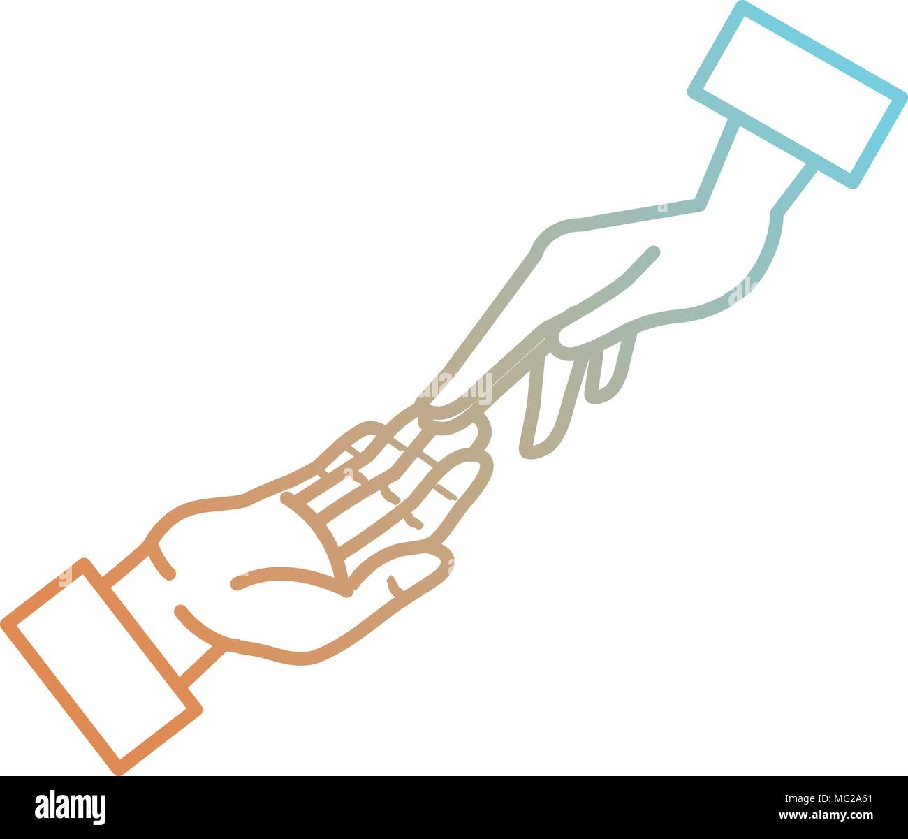 hands human touching icon Stock Vector Image & Art - Alamy