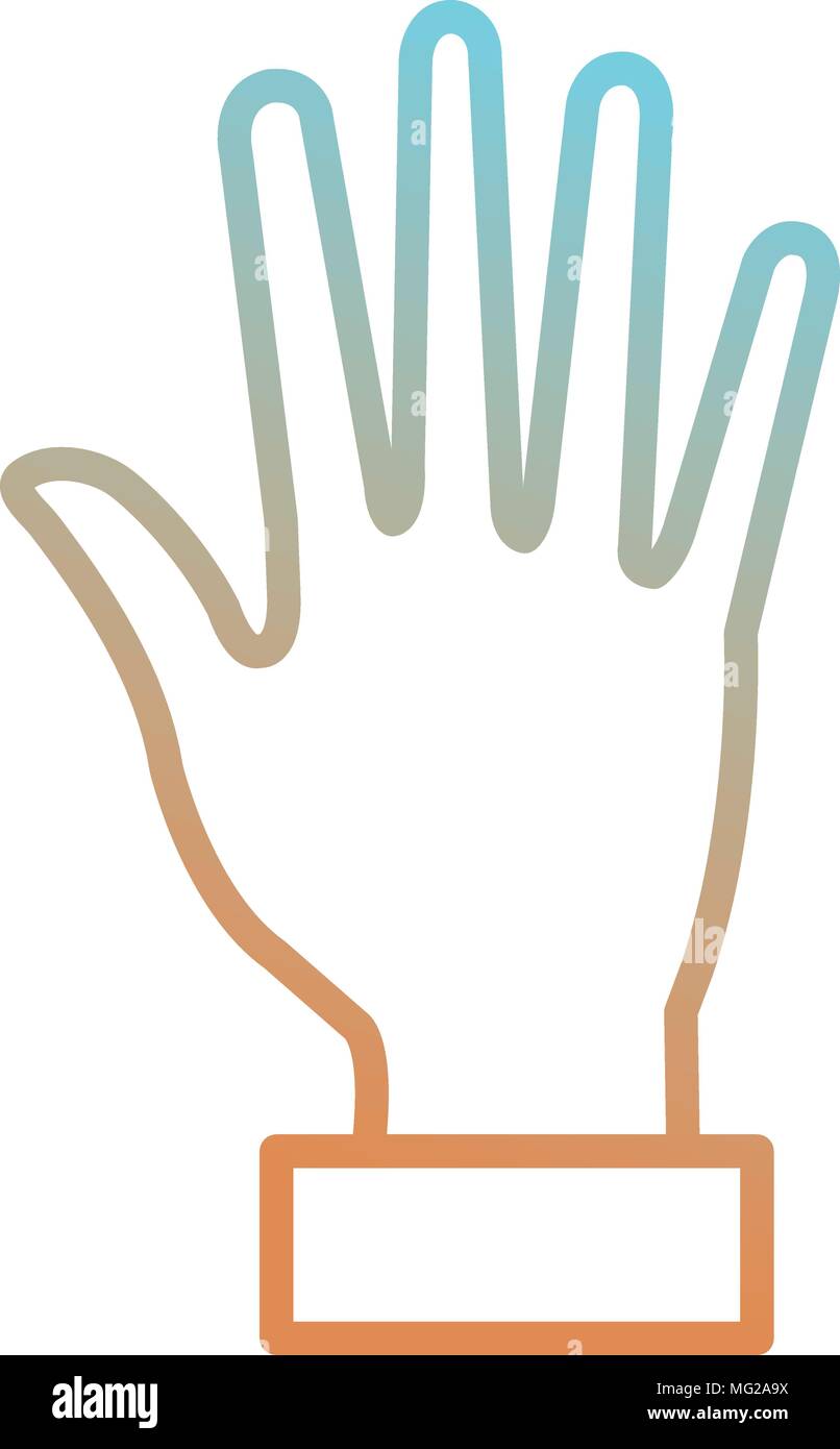 hand human isolated icon Stock Vector Image & Art - Alamy
