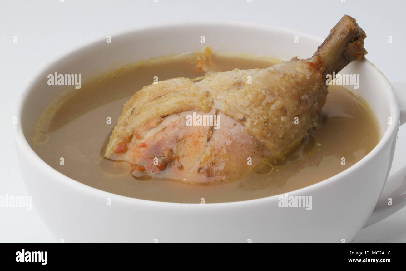 chicken soup, chicken soup on the background Stock Photo - Alamy
