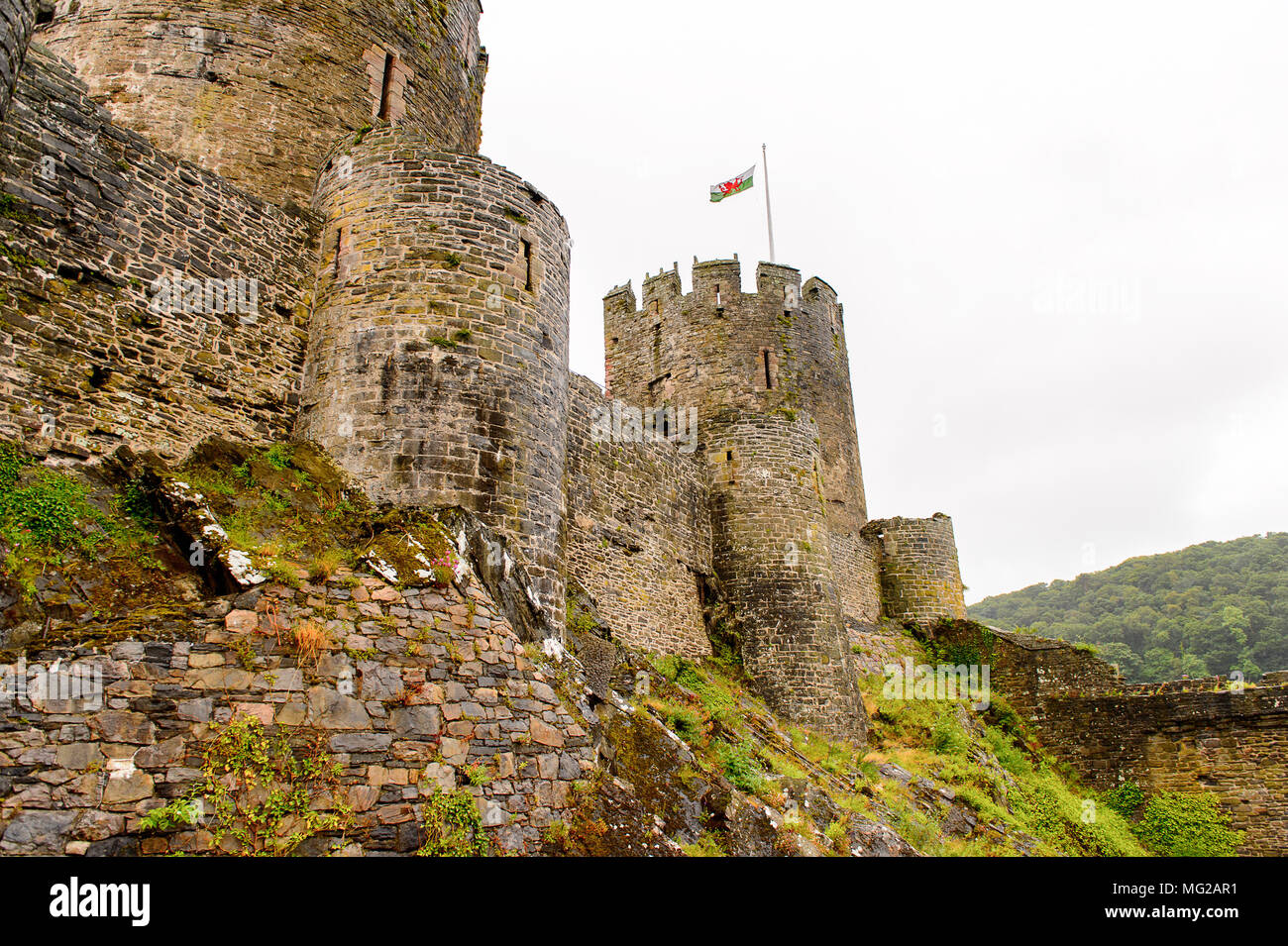 Conway Castle is a medieval fortification in Conwy, Wales, UNESCO World ...