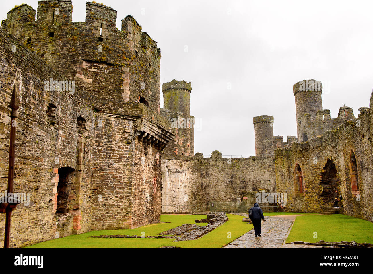 Conway Castle is a medieval fortification in Conwy, Wales, UNESCO World ...