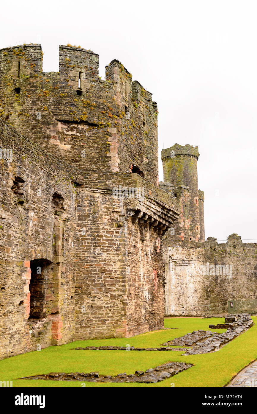 Conway Castle is a medieval fortification in Conwy, Wales, UNESCO World ...