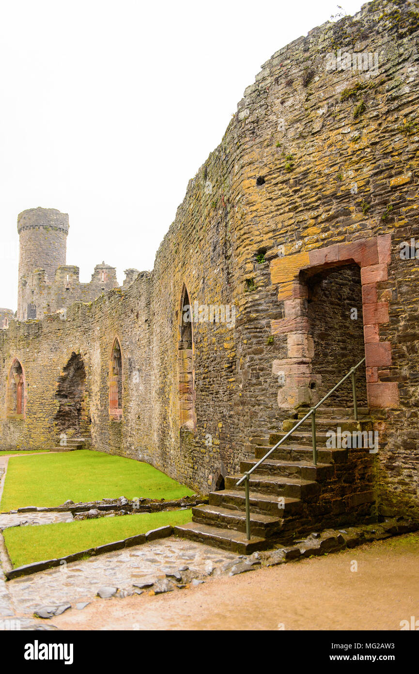 Conway Castle is a medieval fortification in Conwy, Wales, UNESCO World ...