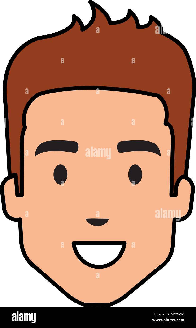 young man head avatar character Stock Vector Image & Art - Alamy