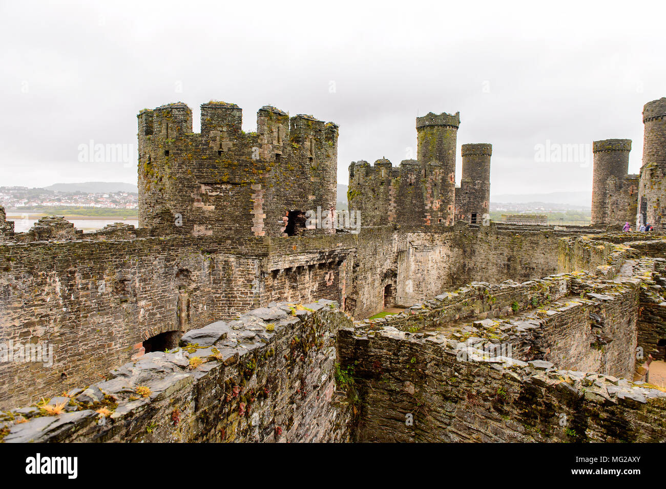 Conway Castle is a medieval fortification in Conwy, Wales, UNESCO World ...