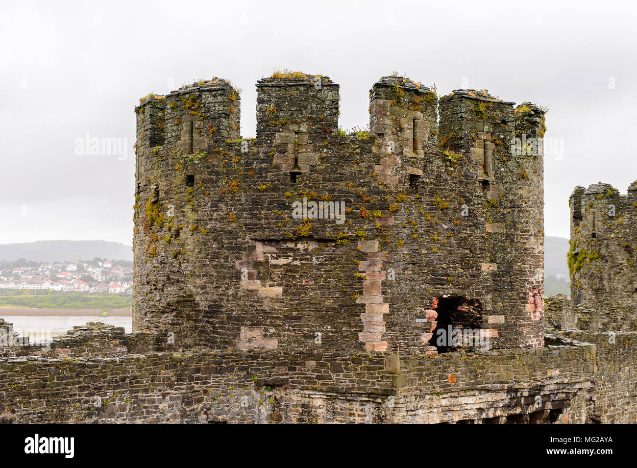 Conway Castle is a medieval fortification in Conwy, Wales, UNESCO World ...