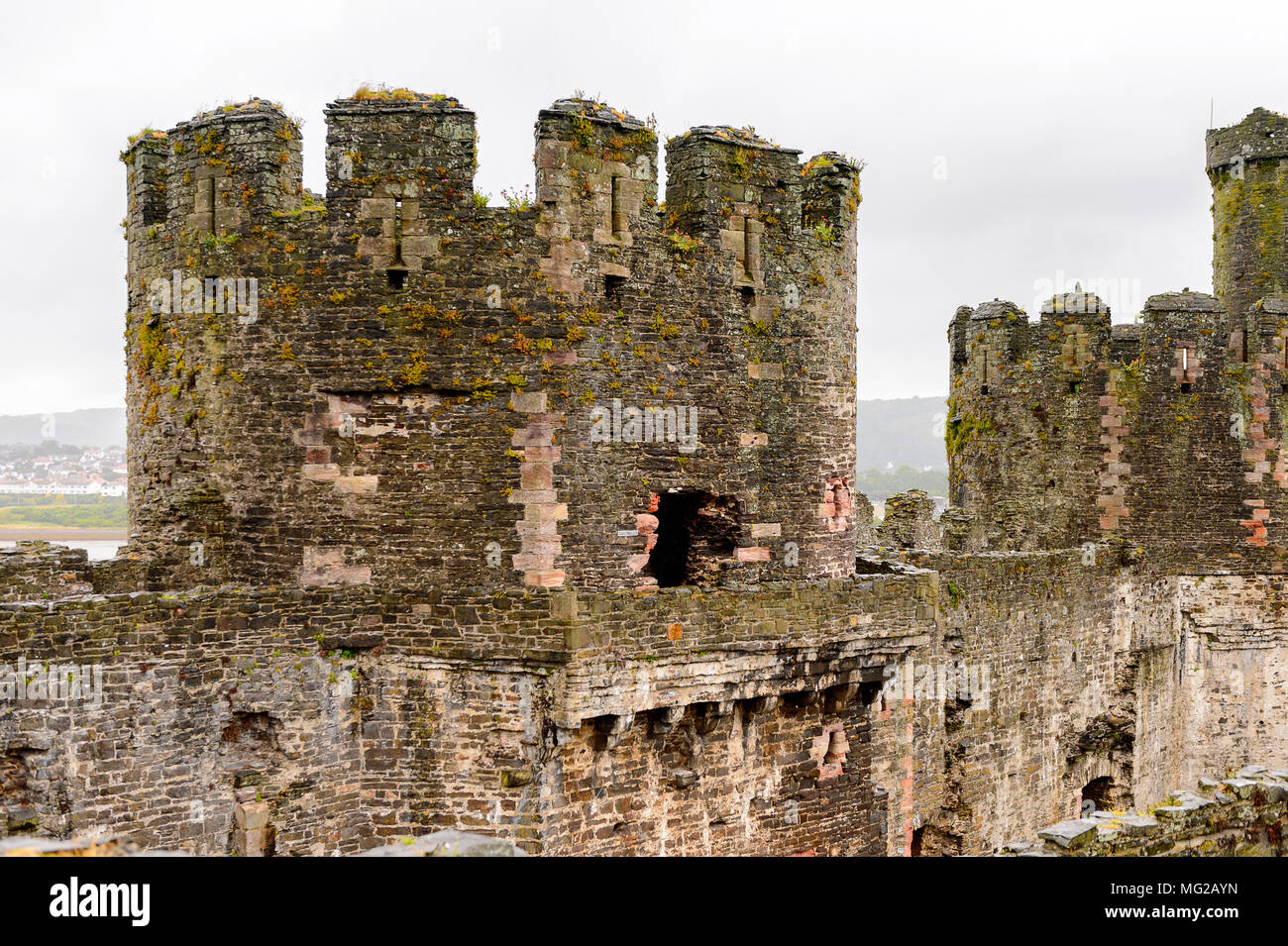 Conway Castle is a medieval fortification in Conwy, Wales, UNESCO World ...