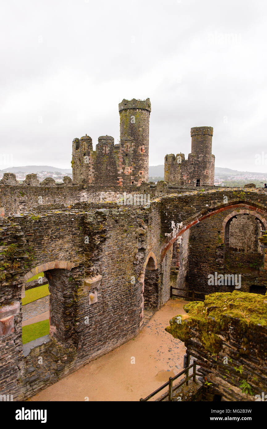 Conway Castle is a medieval fortification in Conwy, Wales, UNESCO World ...