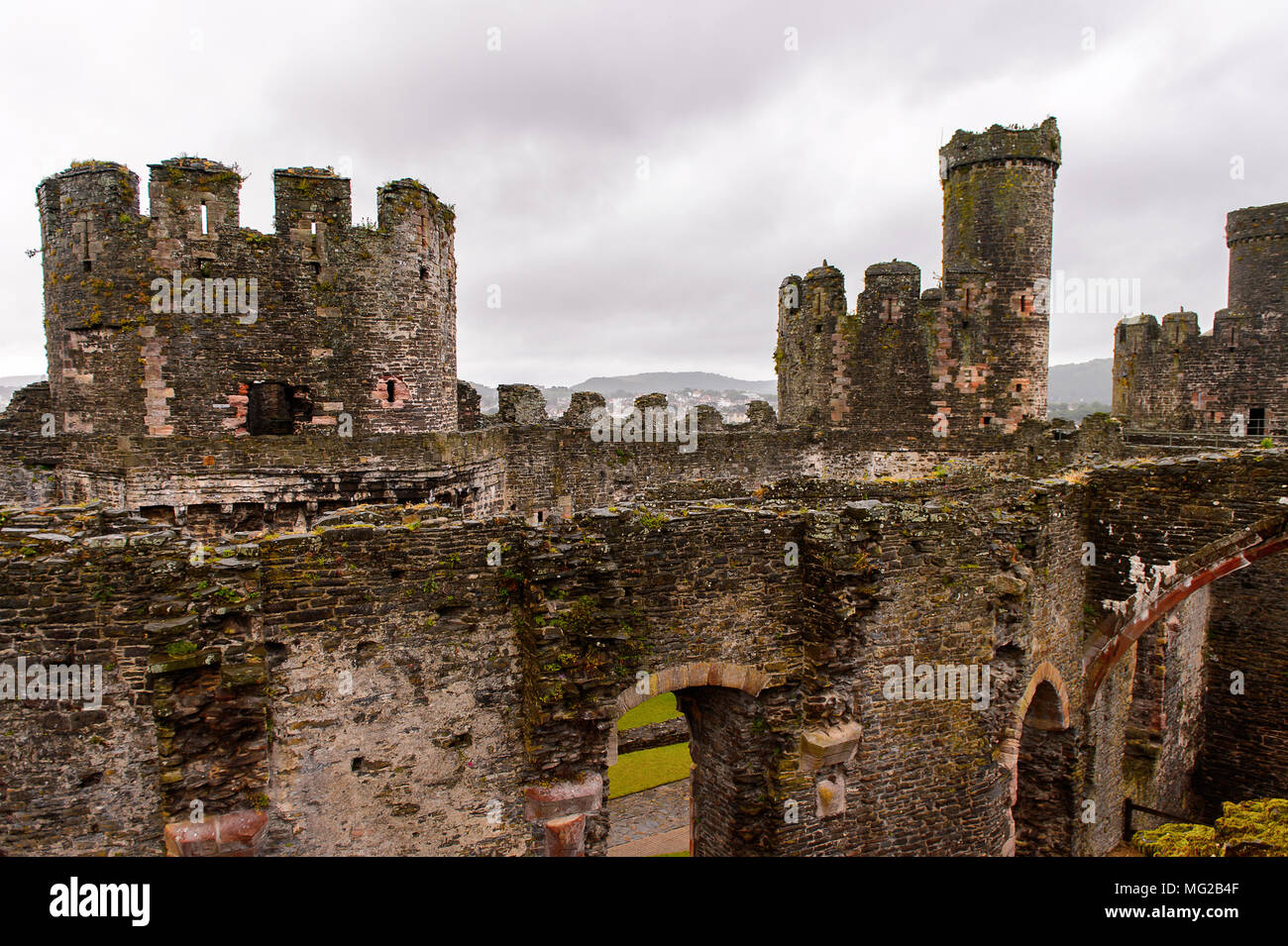 Conway Castle is a medieval fortification in Conwy, Wales, UNESCO World ...