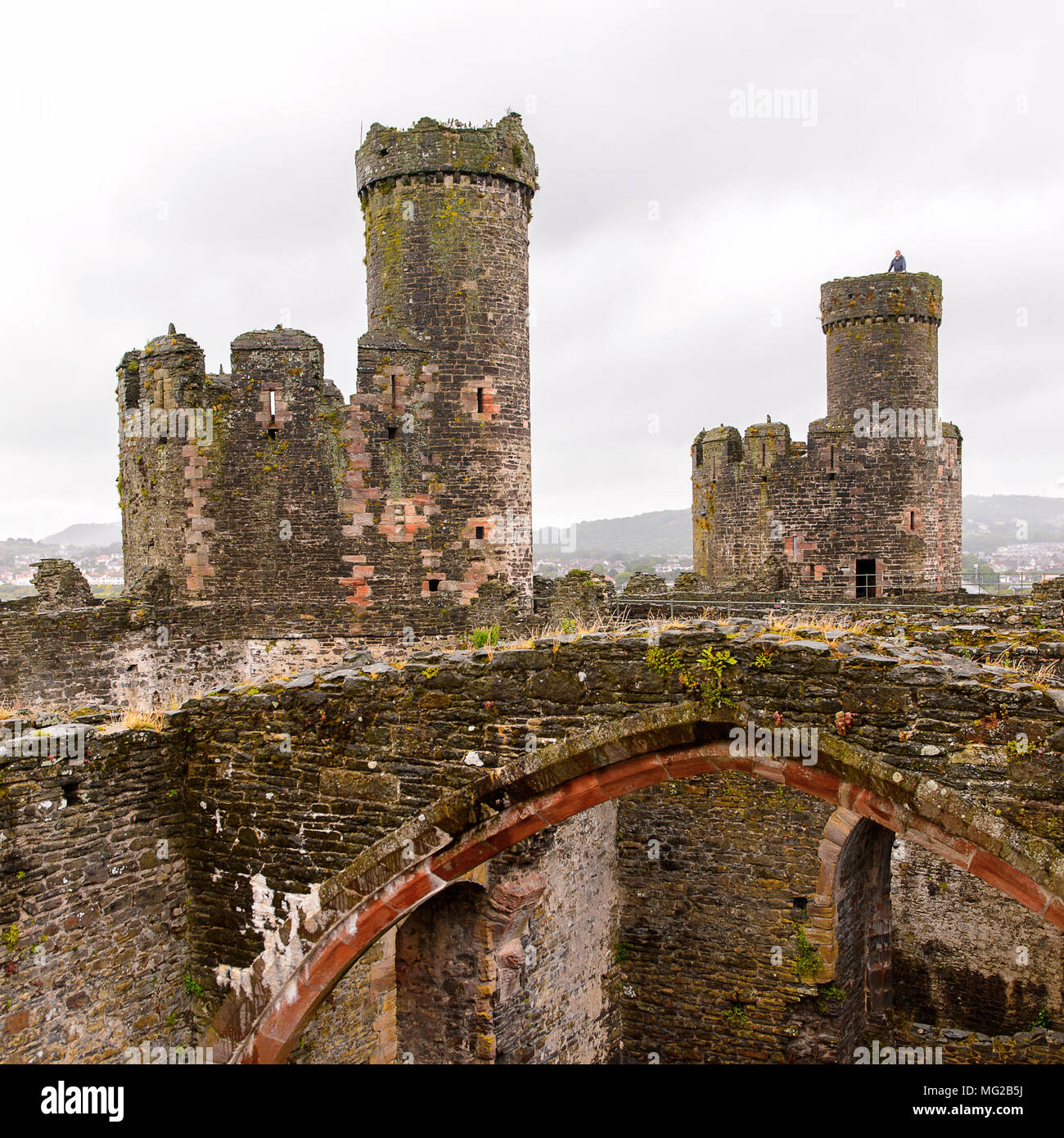 Conway Castle is a medieval fortification in Conwy, Wales, UNESCO World ...