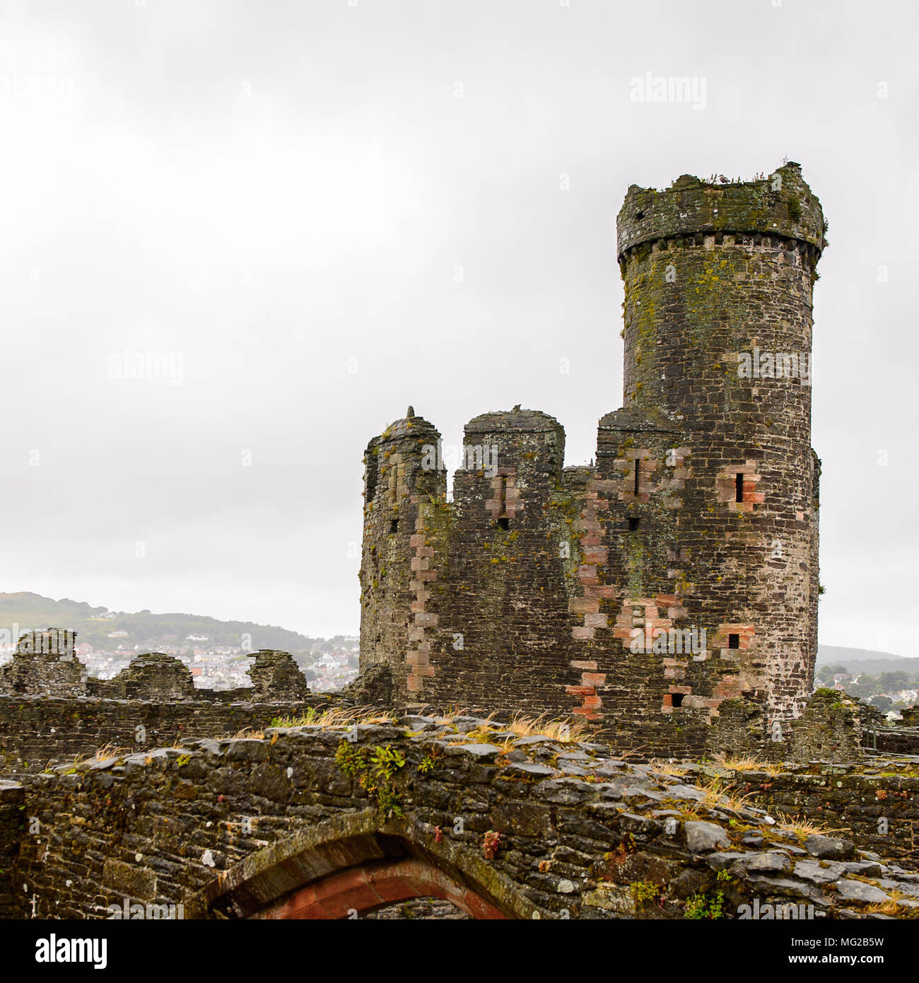 Conway Castle is a medieval fortification in Conwy, Wales, UNESCO World ...