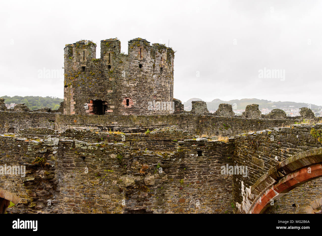 Conway Castle is a medieval fortification in Conwy, Wales, UNESCO World ...