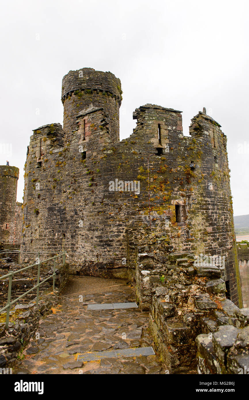Conway Castle is a medieval fortification in Conwy, Wales, UNESCO World ...