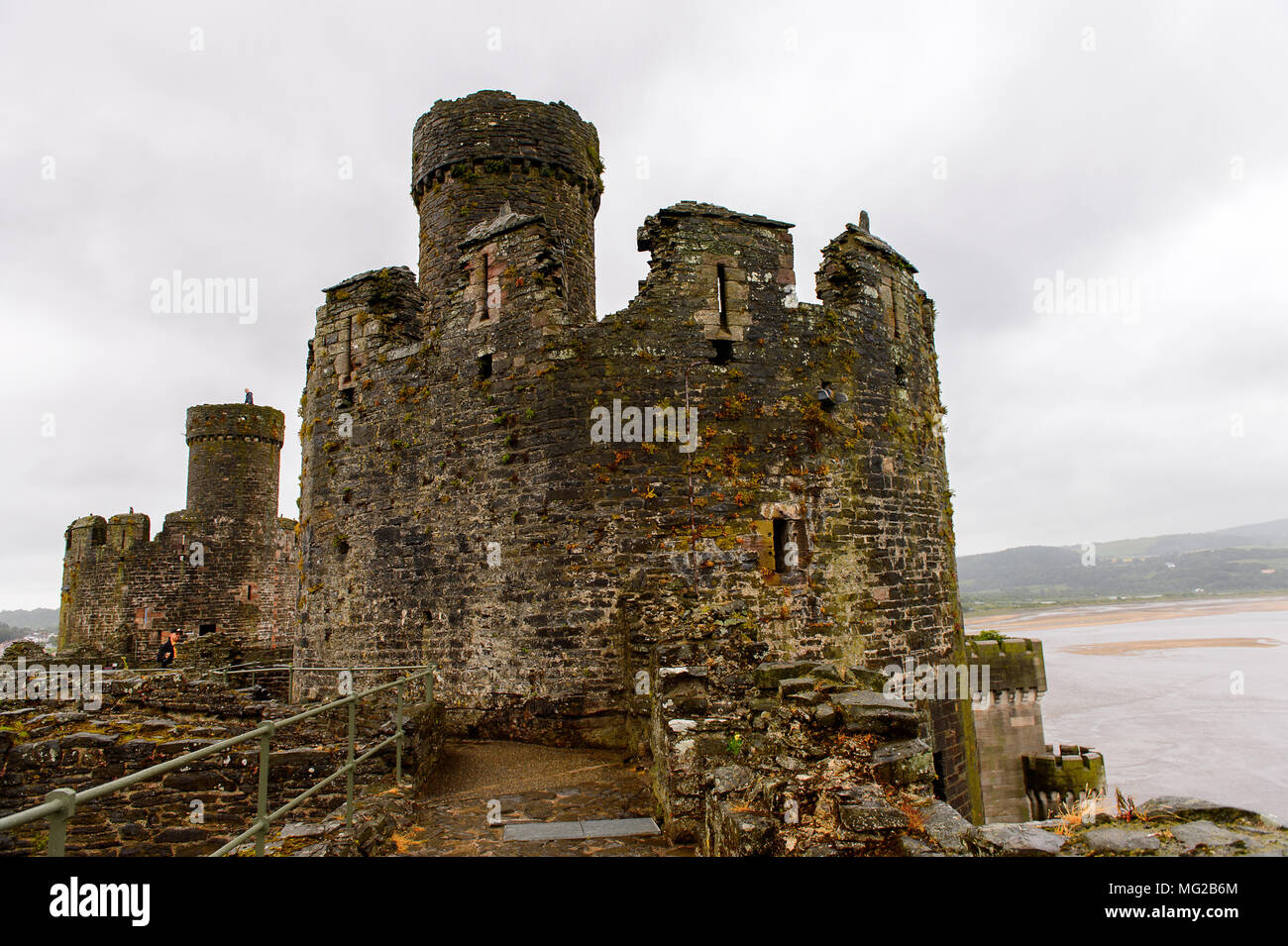 Conway Castle is a medieval fortification in Conwy, Wales, UNESCO World ...