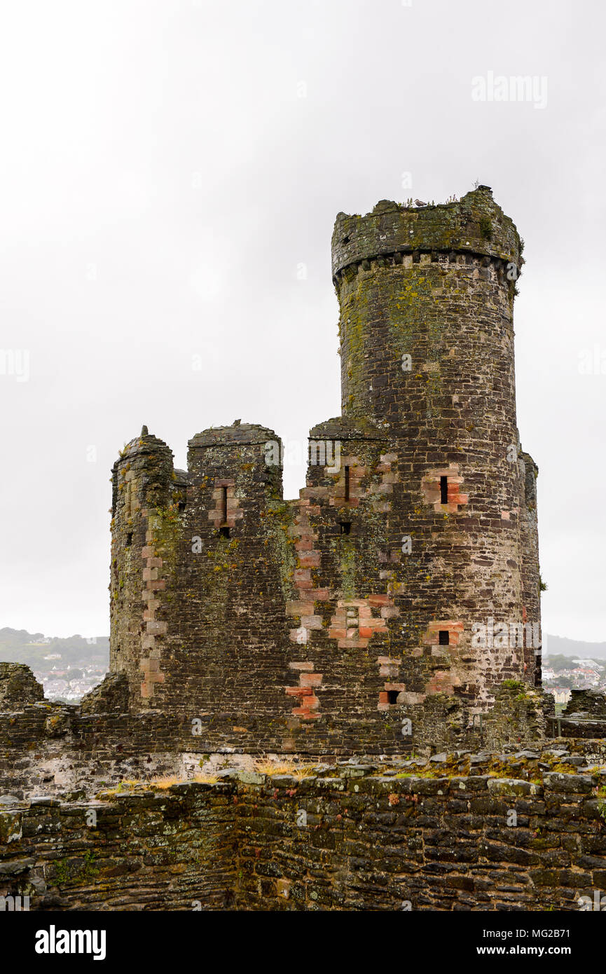 Conway Castle is a medieval fortification in Conwy, Wales, UNESCO World ...
