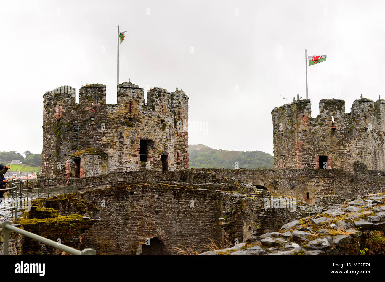 Conway Castle is a medieval fortification in Conwy, Wales, UNESCO World ...