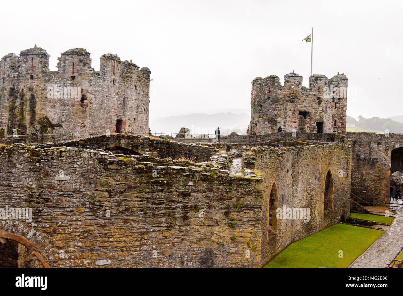 Conway Castle is a medieval fortification in Conwy, Wales, UNESCO World ...