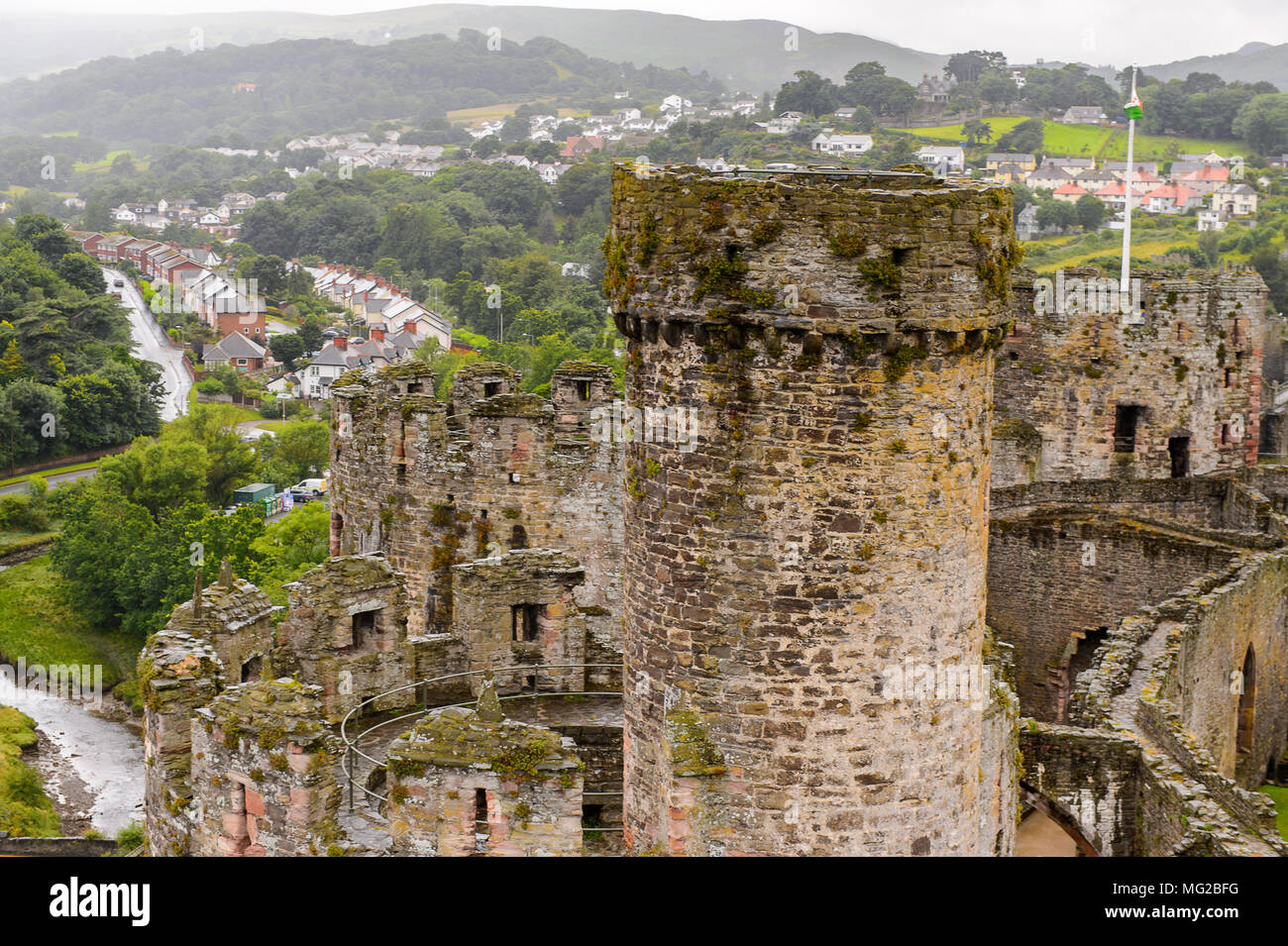 Conway Castle is a medieval fortification in Conwy, Wales, UNESCO World ...
