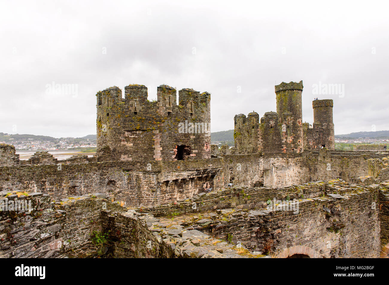Conway Castle is a medieval fortification in Conwy, Wales, UNESCO World ...