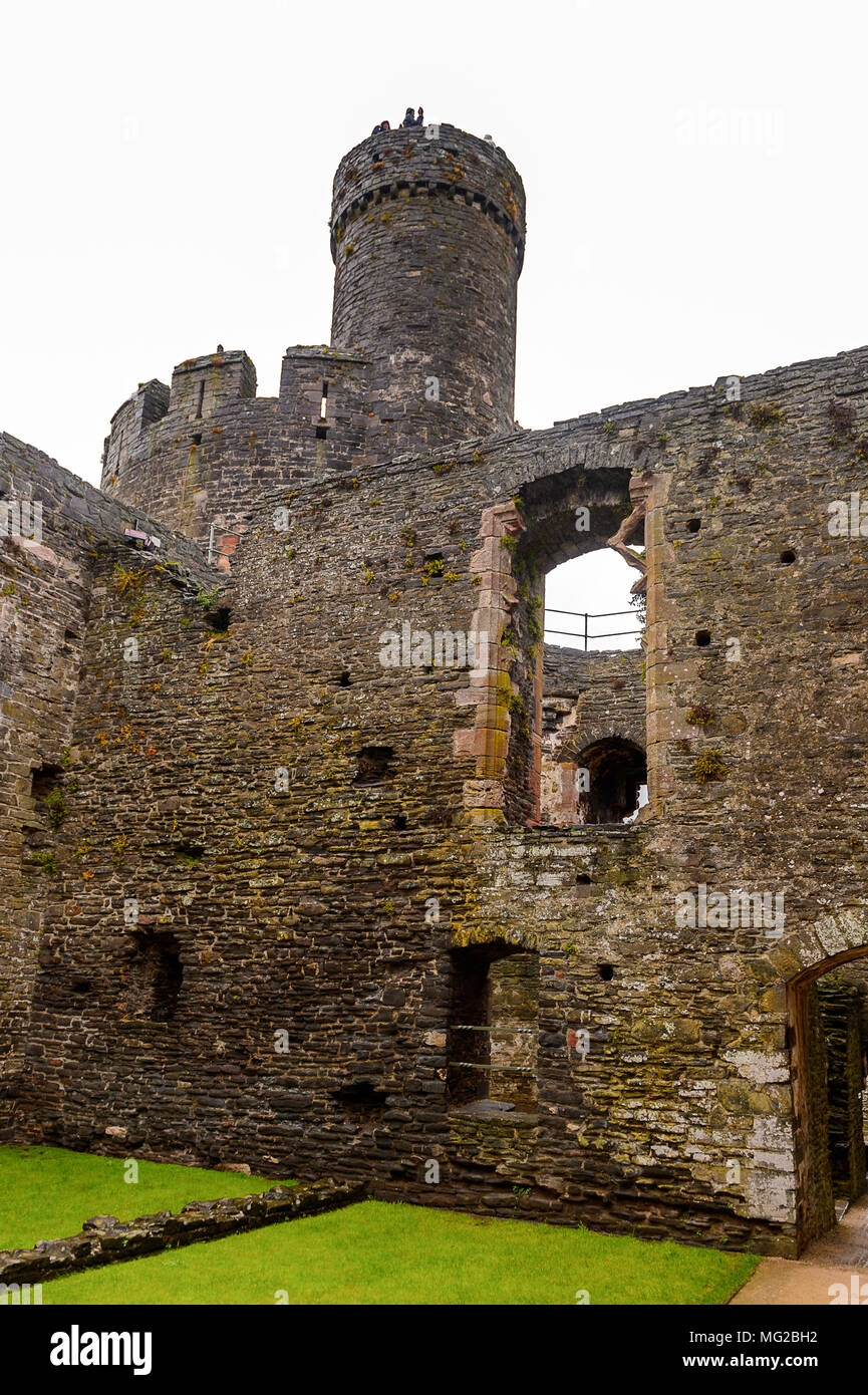 Conway Castle is a medieval fortification in Conwy, Wales, UNESCO World ...
