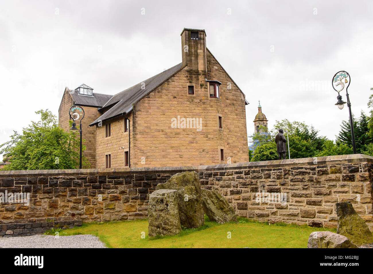 Architecture of the catherdal quarter of Glasgow, Scotland Stock Photo ...