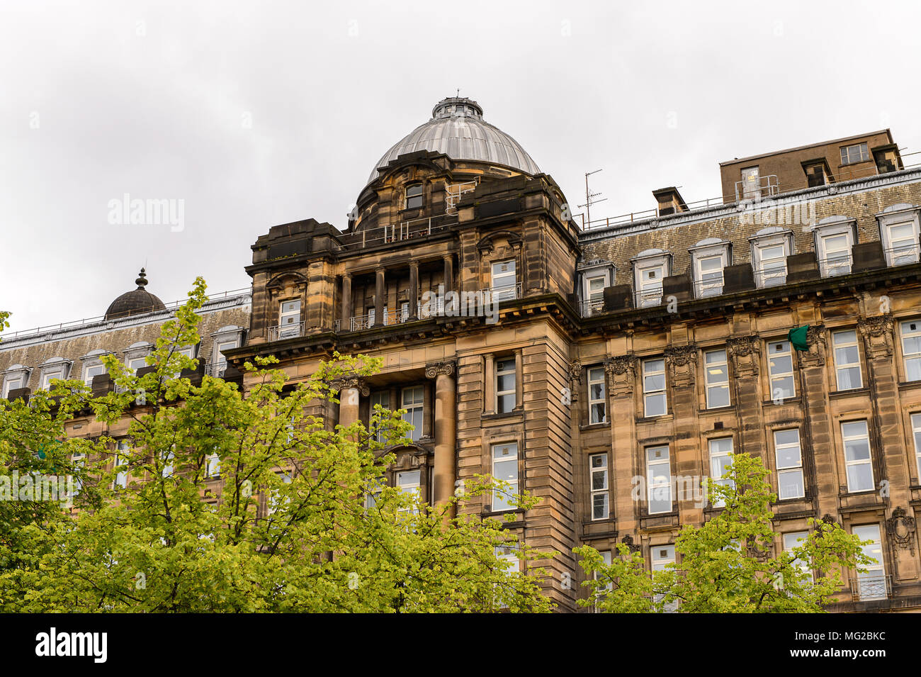 Architecture of the catherdal quarter of Glasgow, Scotland Stock Photo ...