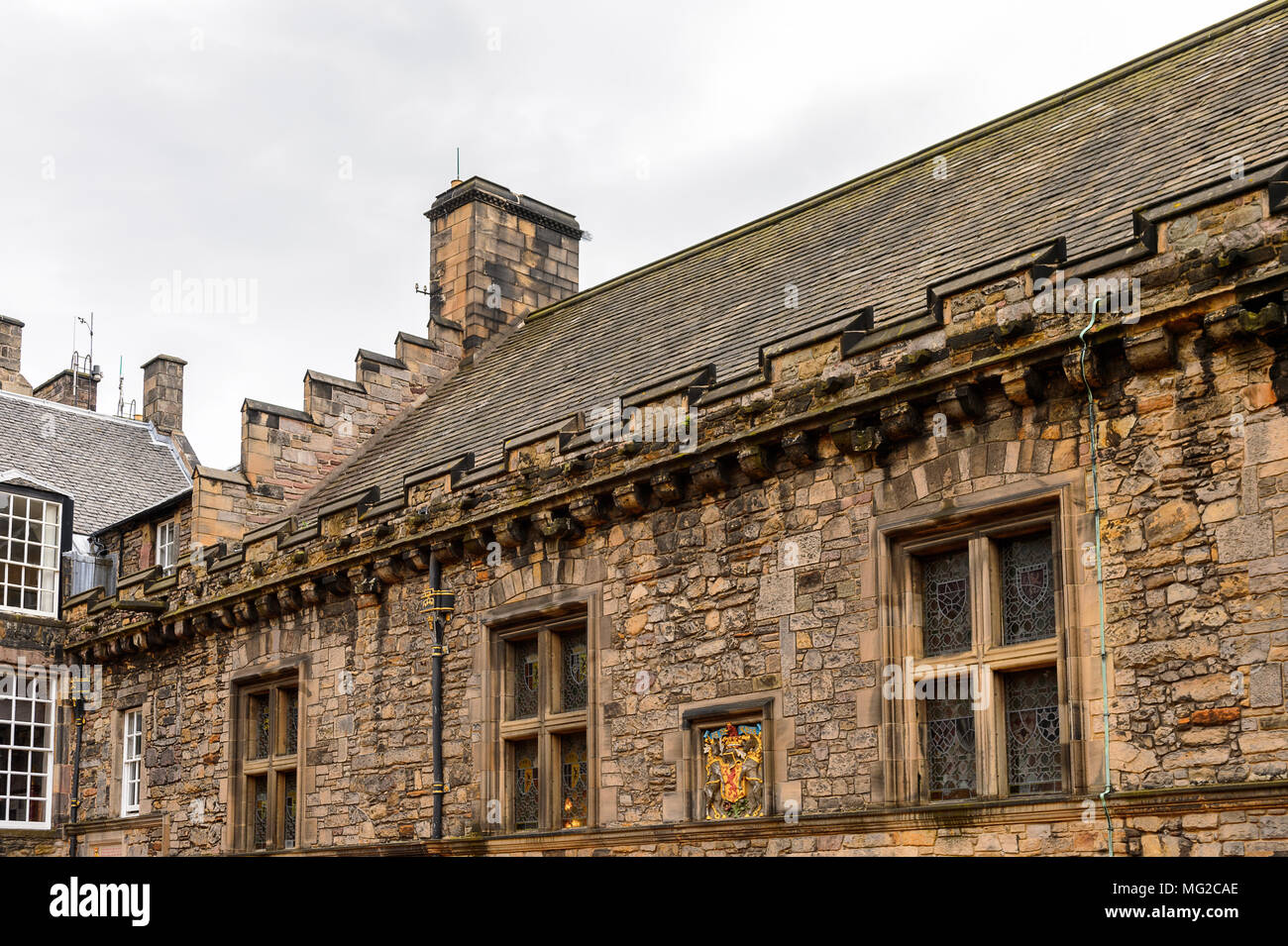The Royal Palace in Crown Square, Edinburgh Castle, Scotland Stock ...