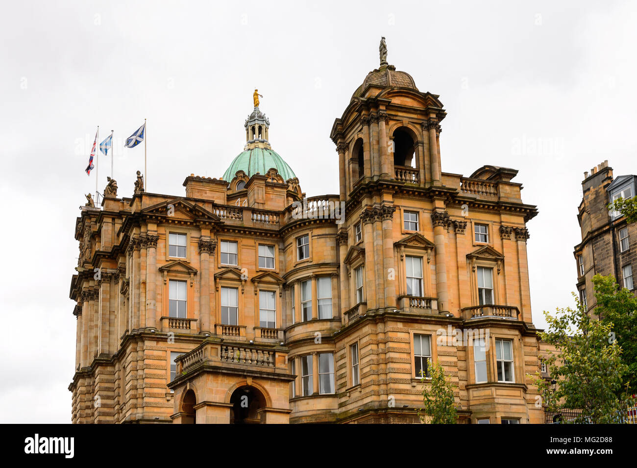 Architecture of Edinburgh, Scotland. Old Town and New Town are a UNESCO ...