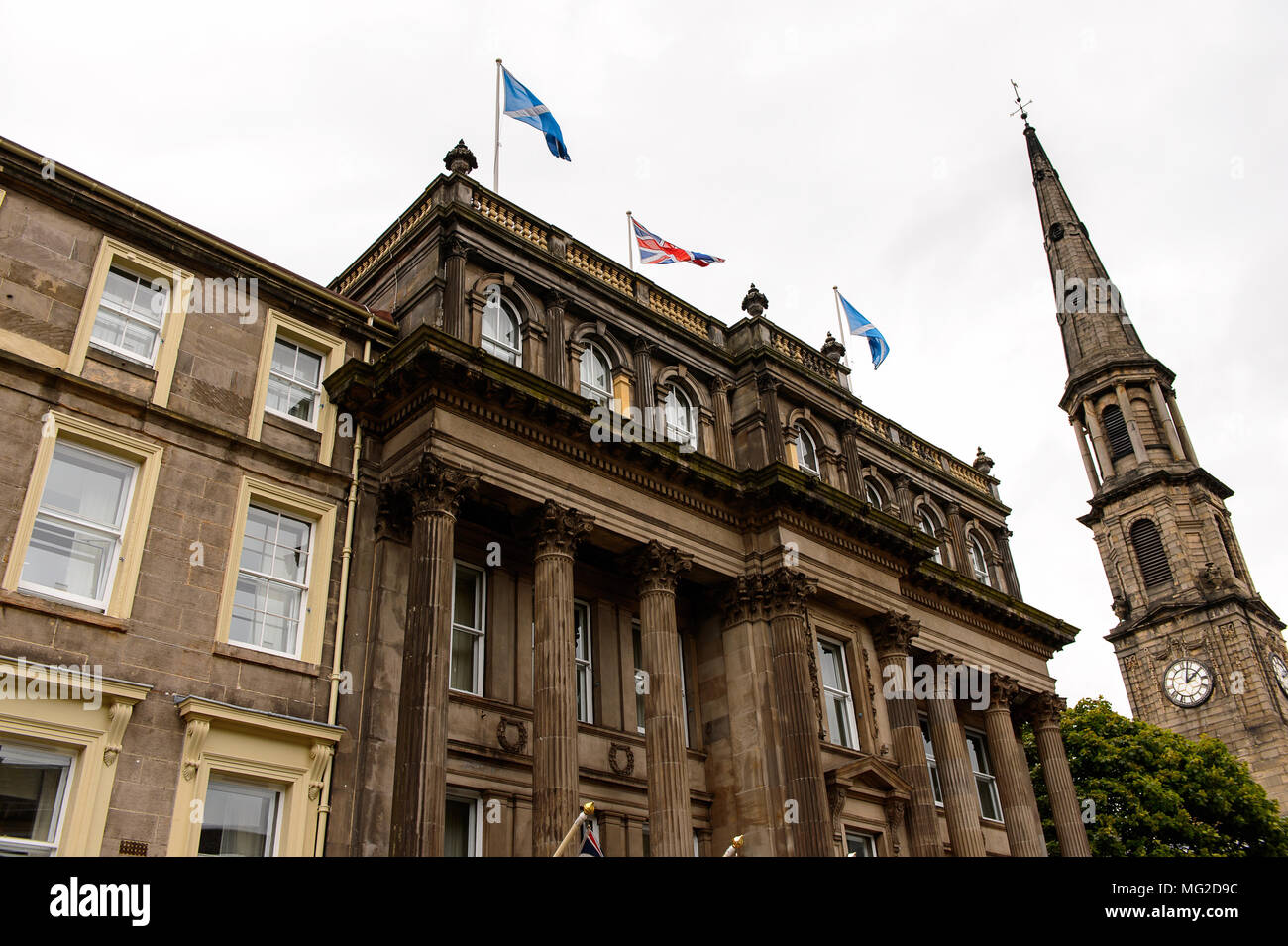 Architecture of Edinburgh, Scotland. Old Town and New Town are a UNESCO ...