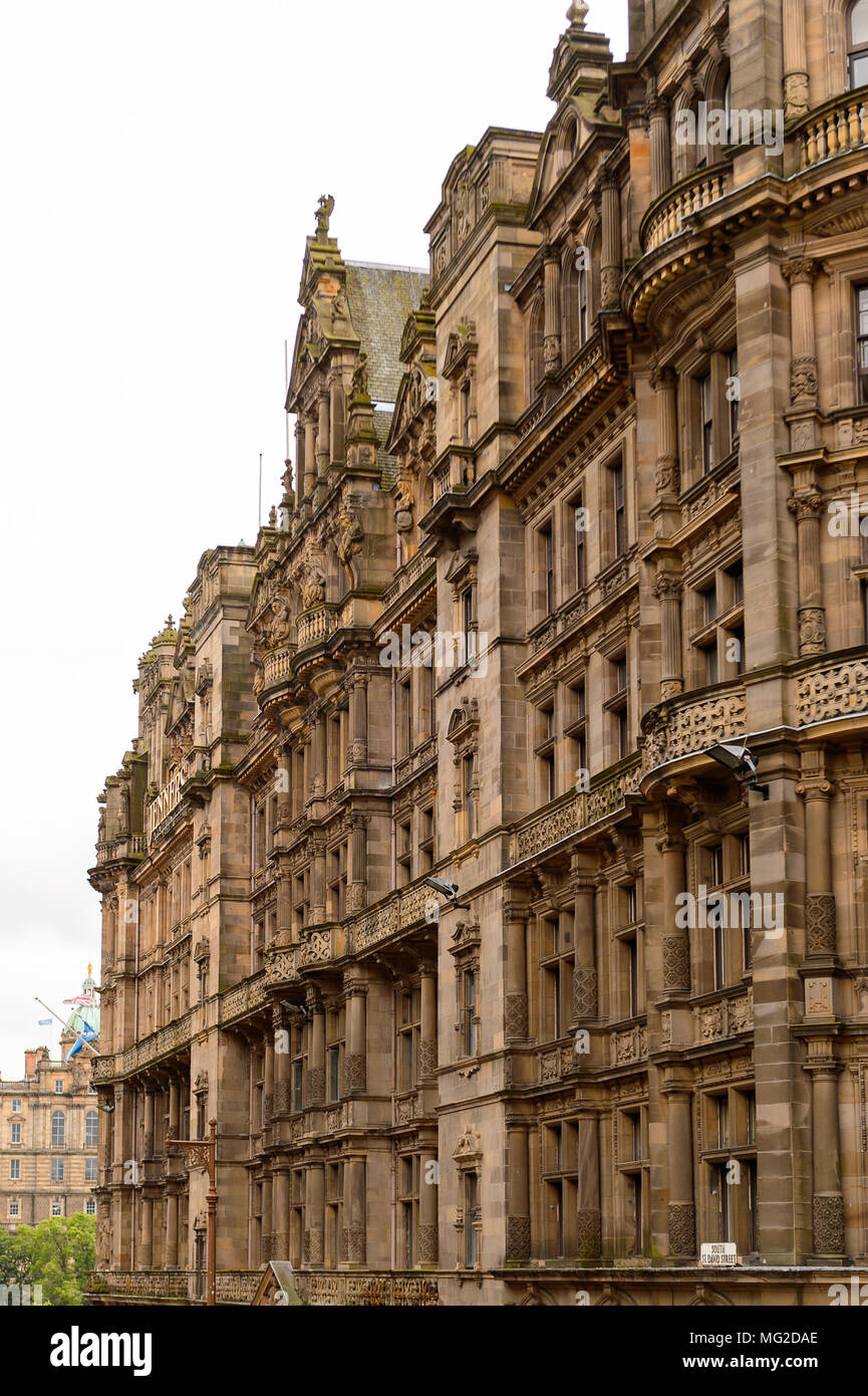 Achitecture of Edinburgh, Scotland. Old Town and New Town are a UNESCO ...
