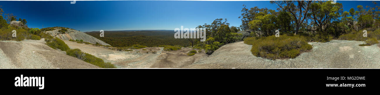 Panoramic view of Bald Rock National Park at the NSW/QLD border, near ...