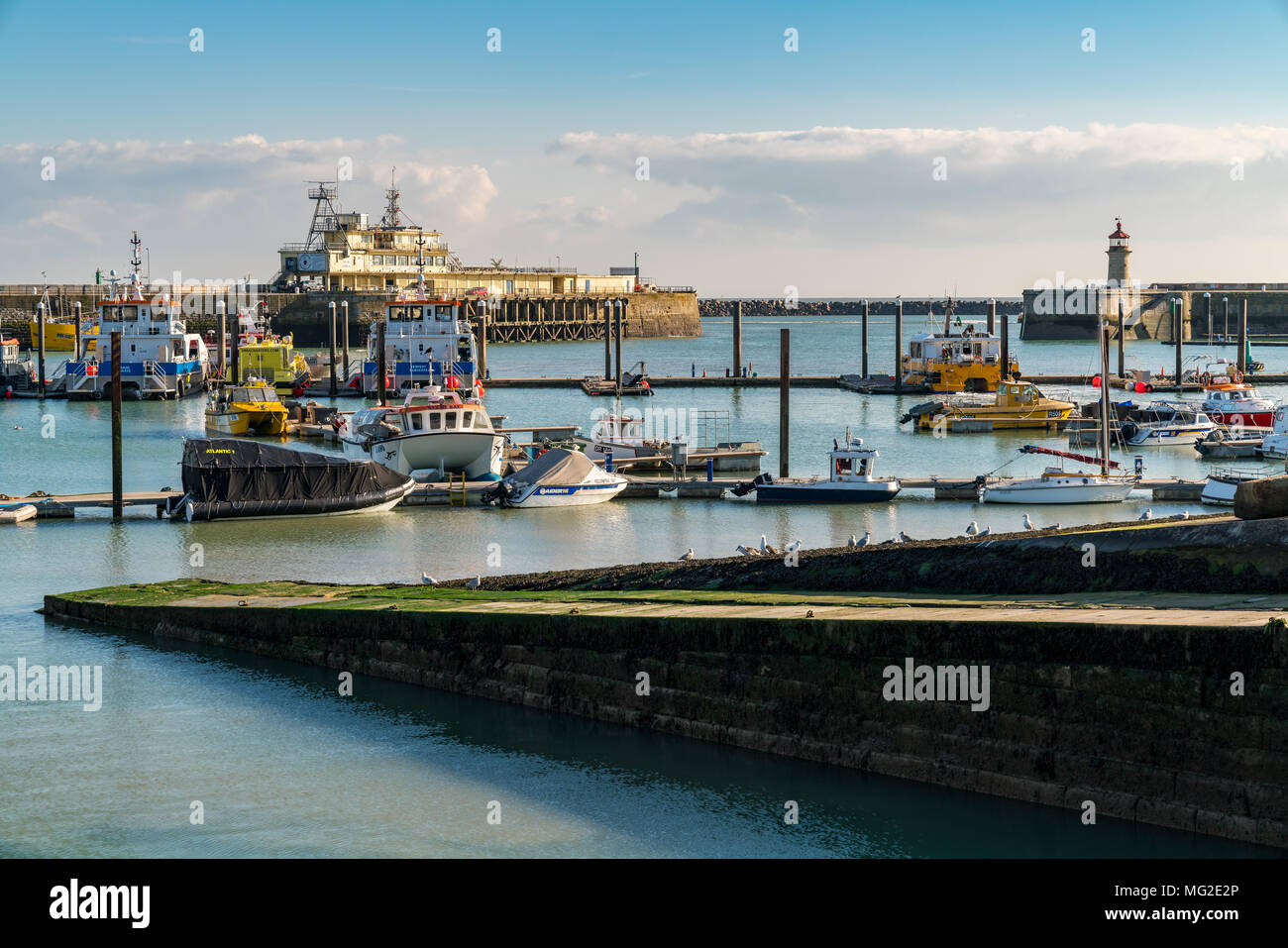Ramsgate, Kent, England, UK - September 19, 2017: Boats in the Royal ...