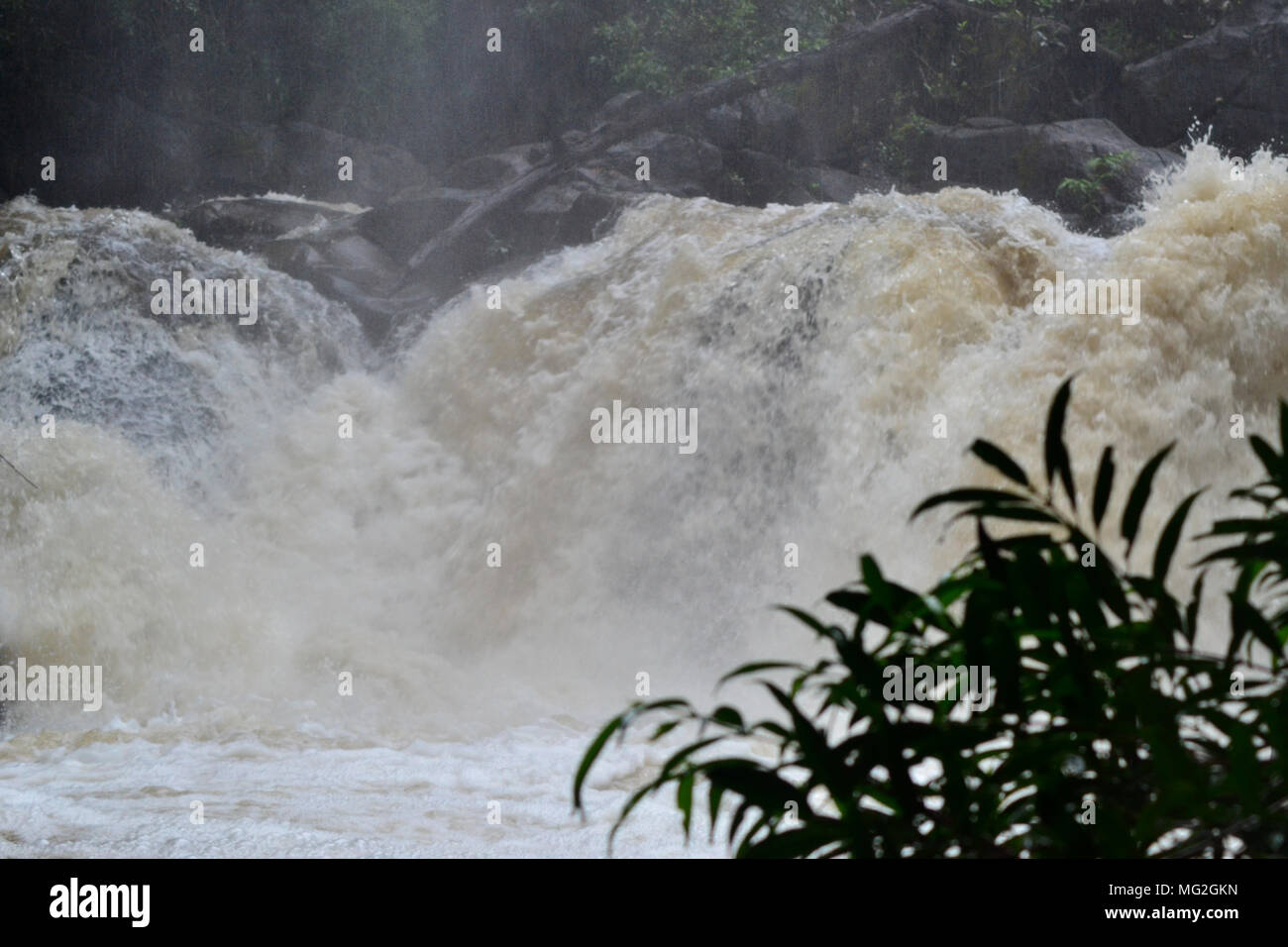 view of the Meratus mountains in South Borneo, Indonesia Stock Photo ...