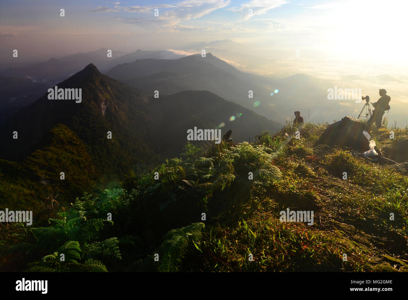 view of the Meratus mountains in South Borneo, Indonesia Stock Photo ...