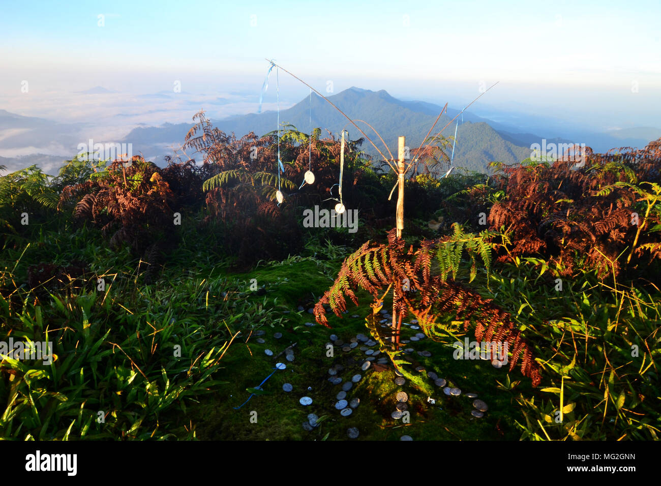 view of the Meratus mountains in South Borneo, Indonesia Stock Photo ...