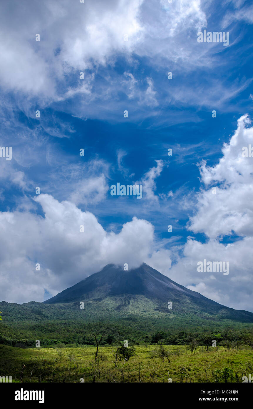 Scenic view of the most remakable volcano at Costa Rica Stock Photo - Alamy