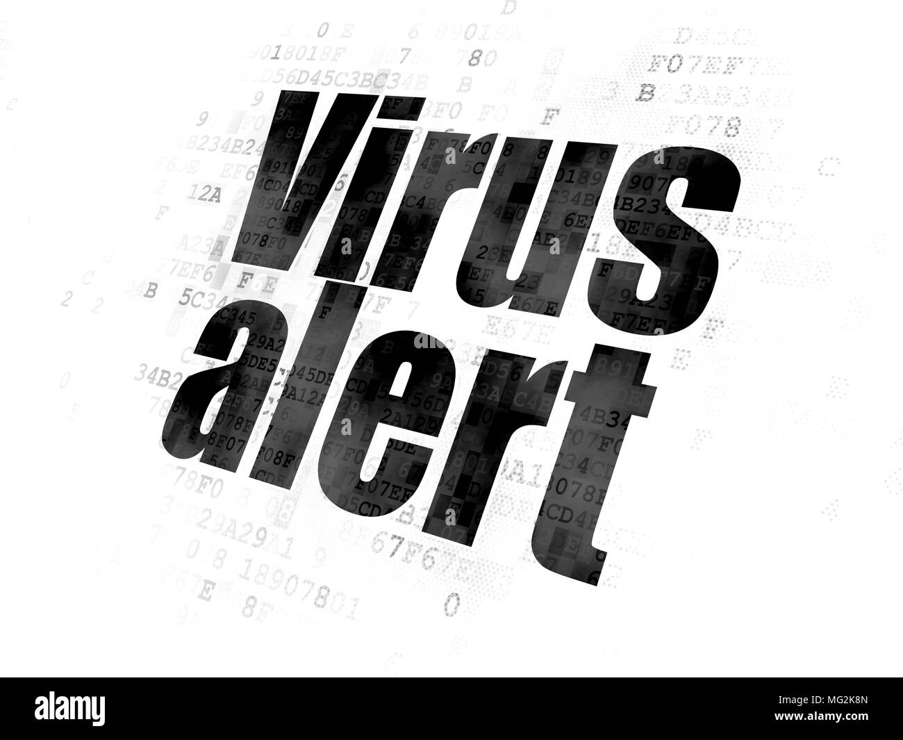 Security concept: Virus Alert on Digital background Stock Photo - Alamy