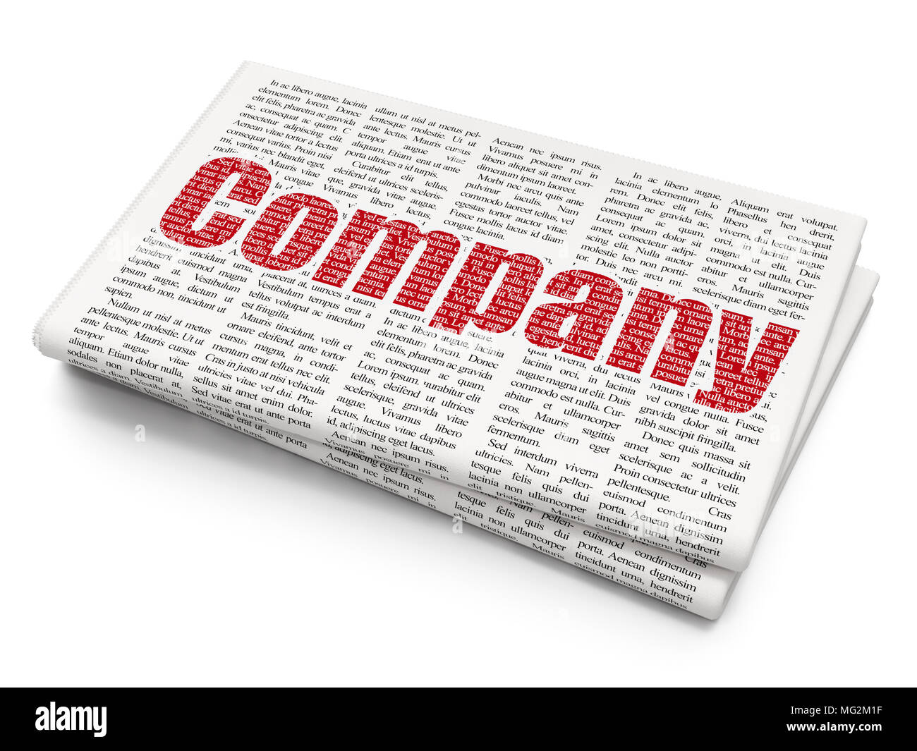 Business concept: Company on Newspaper background Stock Photo - Alamy
