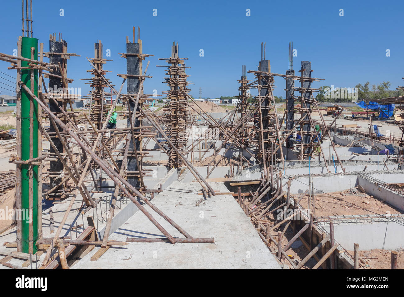 Construction site for housing project Stock Photo - Alamy