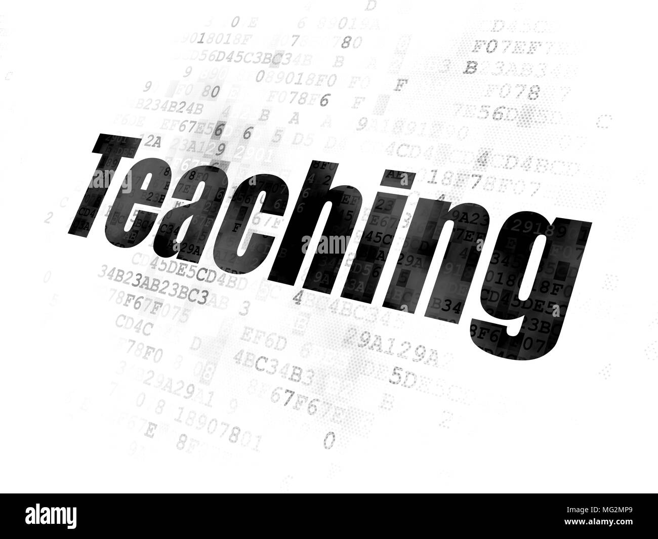 Studying concept: Teaching on Digital background Stock Photo - Alamy