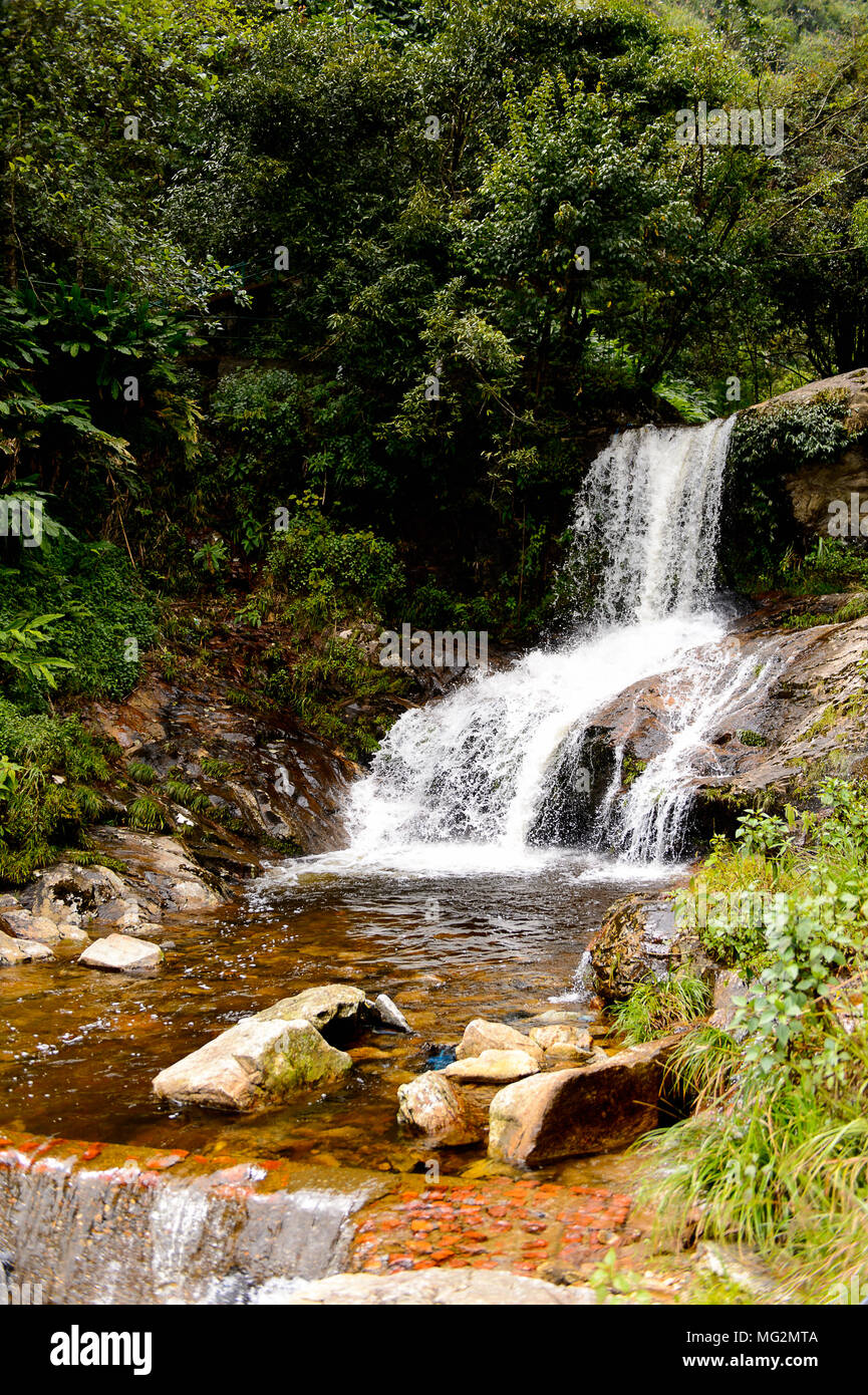 Silver waterfall in Vietnam Stock Photo - Alamy