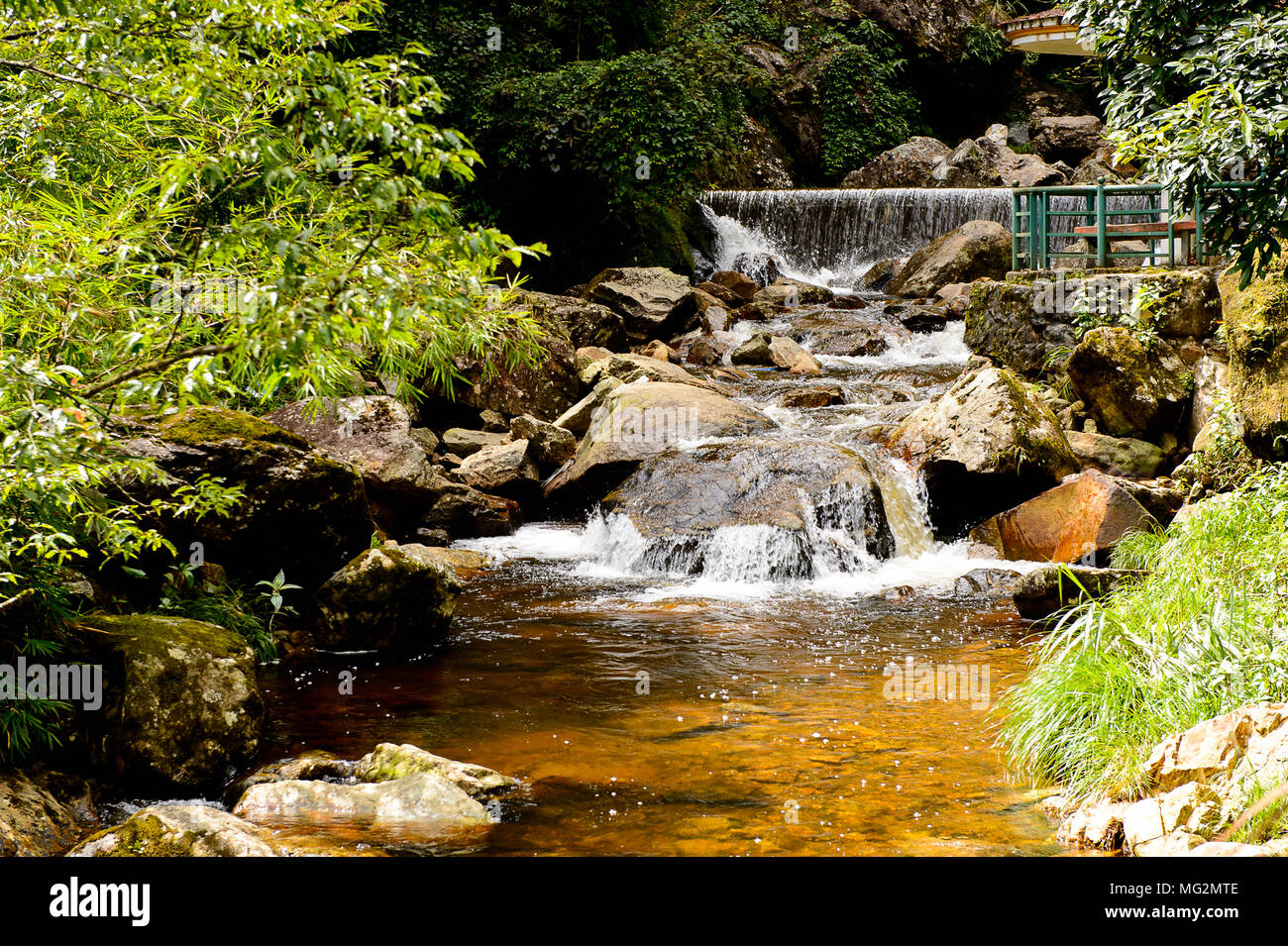Silver waterfall in Vietnam Stock Photo - Alamy