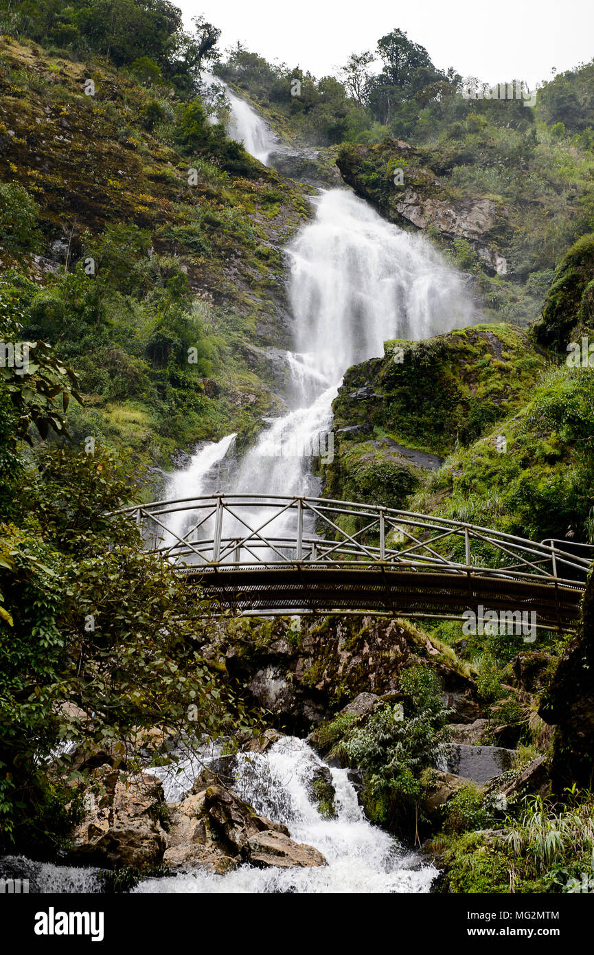 Silver waterfall in Vietnam Stock Photo - Alamy