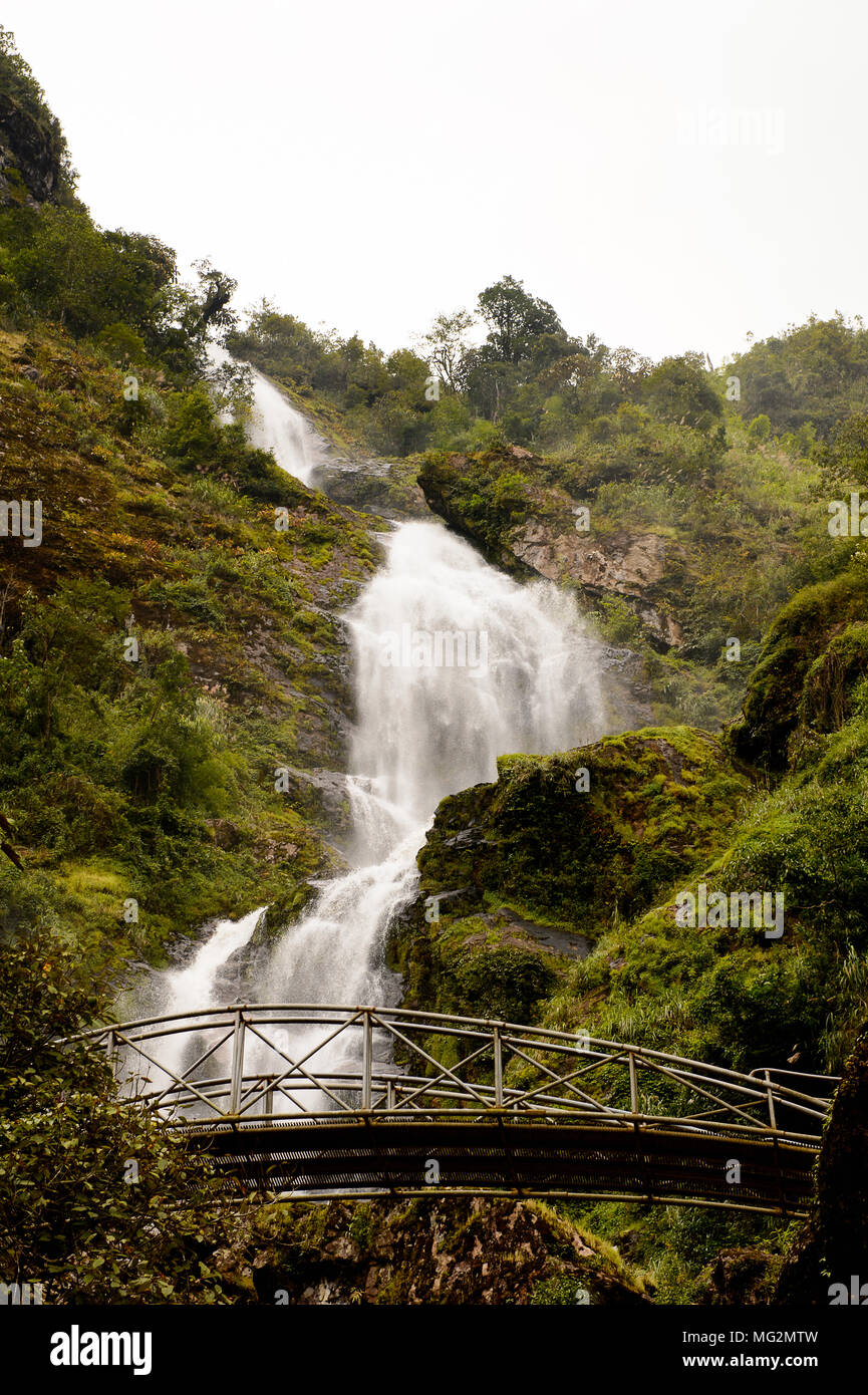 Silver waterfall in Vietnam Stock Photo - Alamy