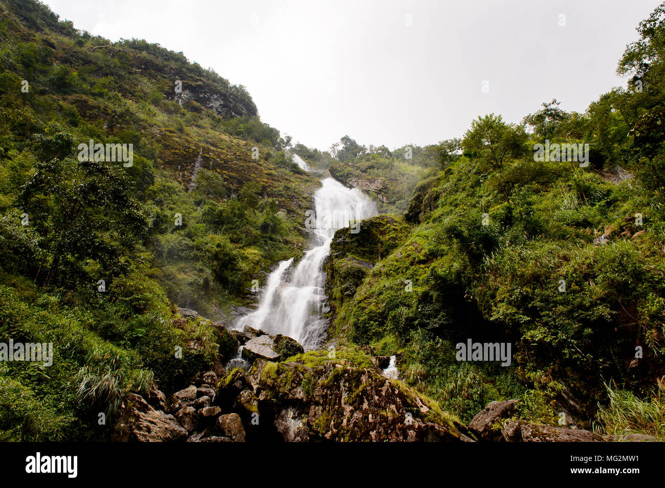 Silver waterfall in Vietnam Stock Photo - Alamy