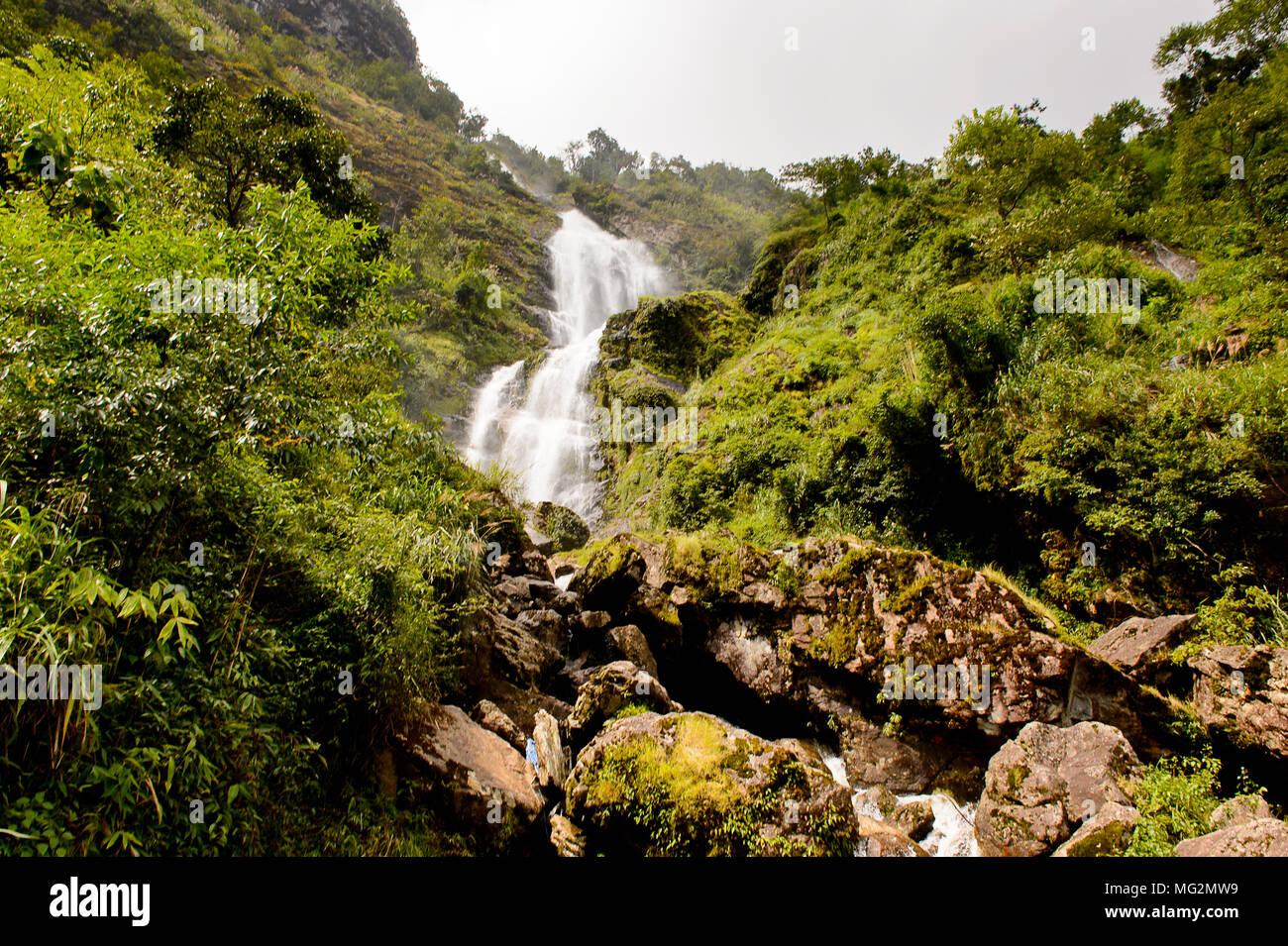 Silver waterfall in Vietnam Stock Photo - Alamy