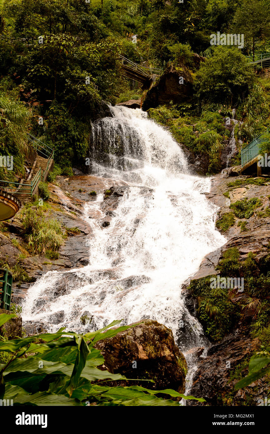 Silver waterfall in Vietnam Stock Photo - Alamy